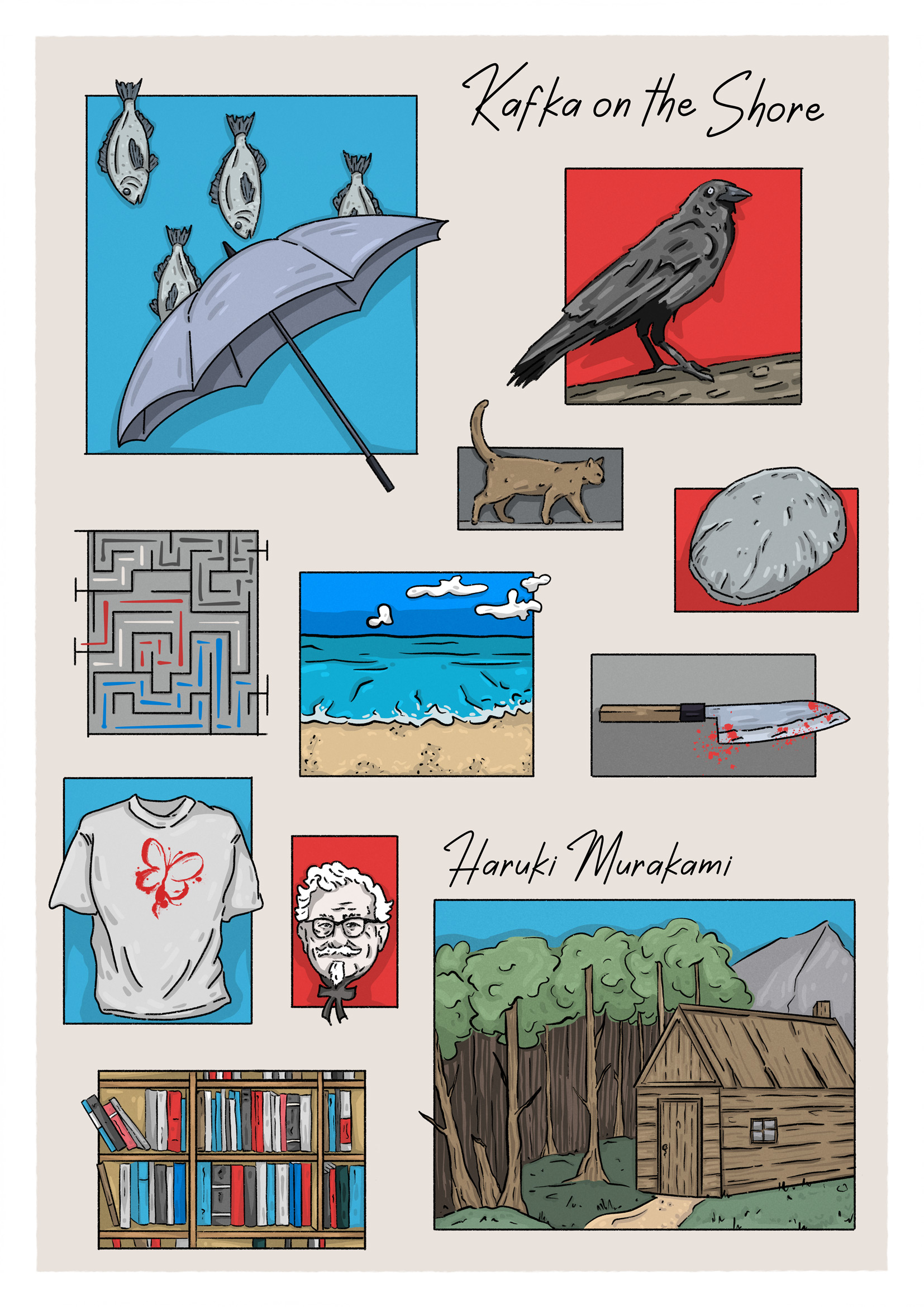 Alex Graf - Illustrator aus Bonn — inspired by Haruki Murakami